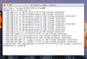 Macで同一ネットワーク（LAN）上にある機器のIPアドレスを調べる方法 - aNote